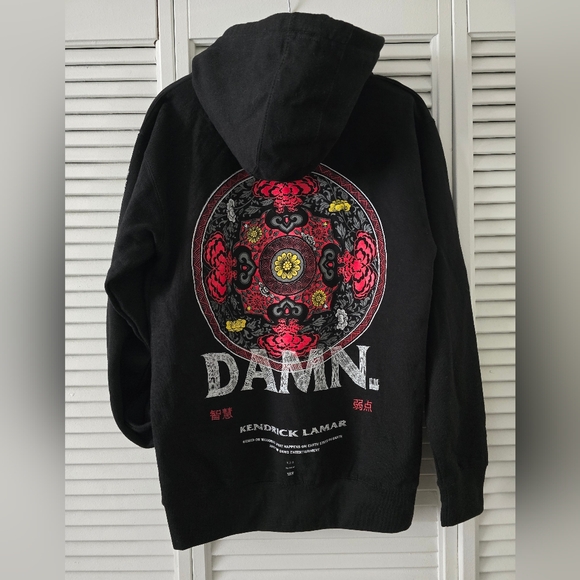 tde. | Sweaters | Brand New Kendrick Lamar Official Damn Tour Vintage Merchandise Hoodie Sweater ...